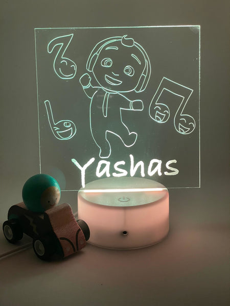 Personalised Night Light - Nursery Room Decor - Custom Name Lights ...